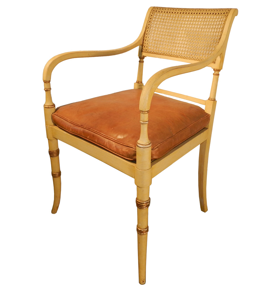 Rare set of 12 neo colonial style chairs in lacquered wood | Modernism