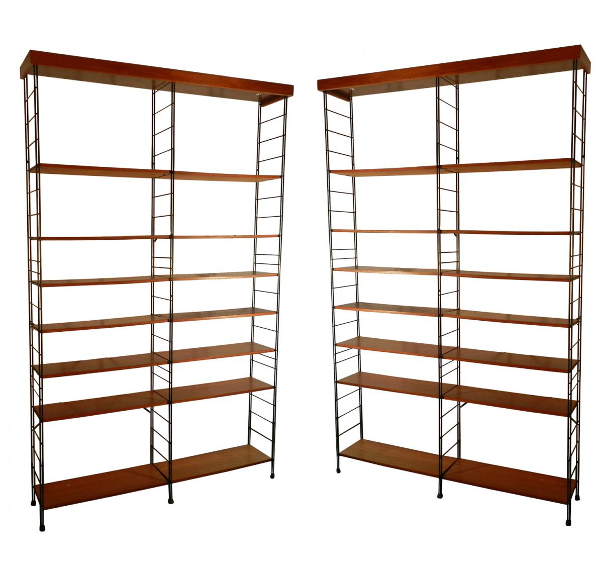 Pair Of 1960 High Shelves | Modernism