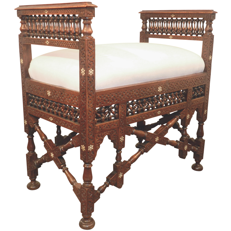 Ancient Syrian Bench. 19th Century | Modernism