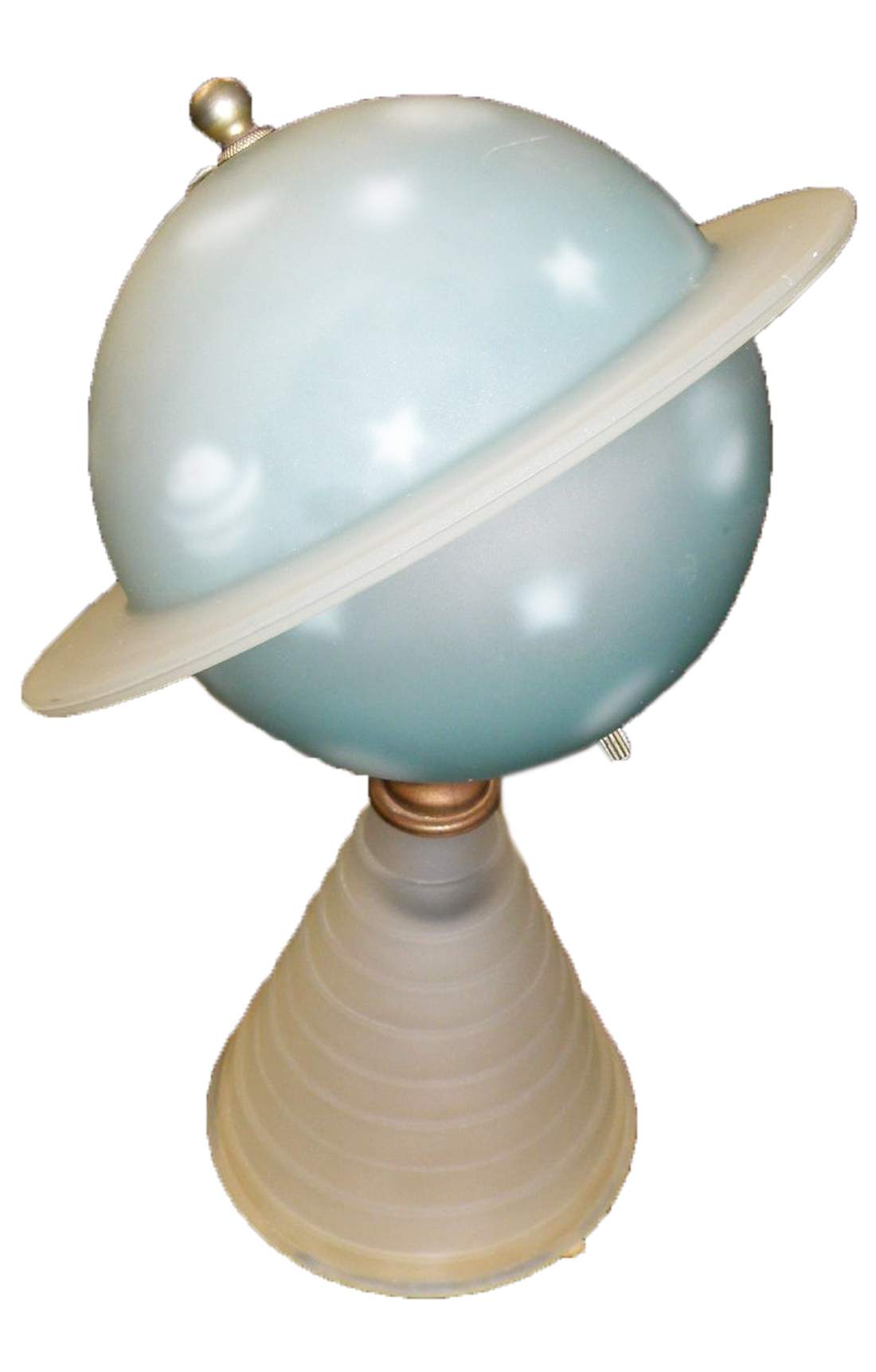 Original 1930s Art Deco Saturn Planet Lamp Art Deco