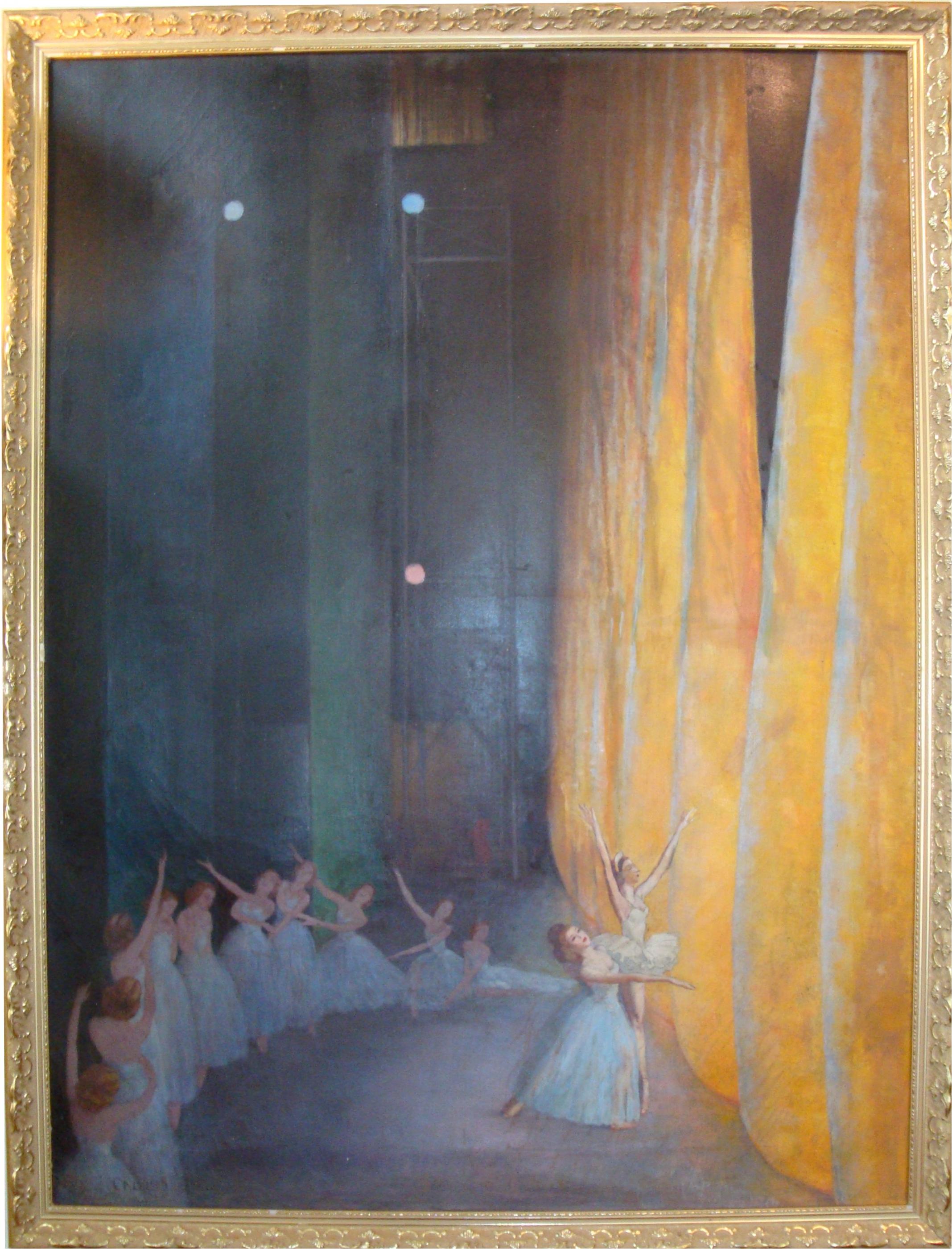 Clarence Francis Busch Oil Painting - Ballet Dancers | Modernism
