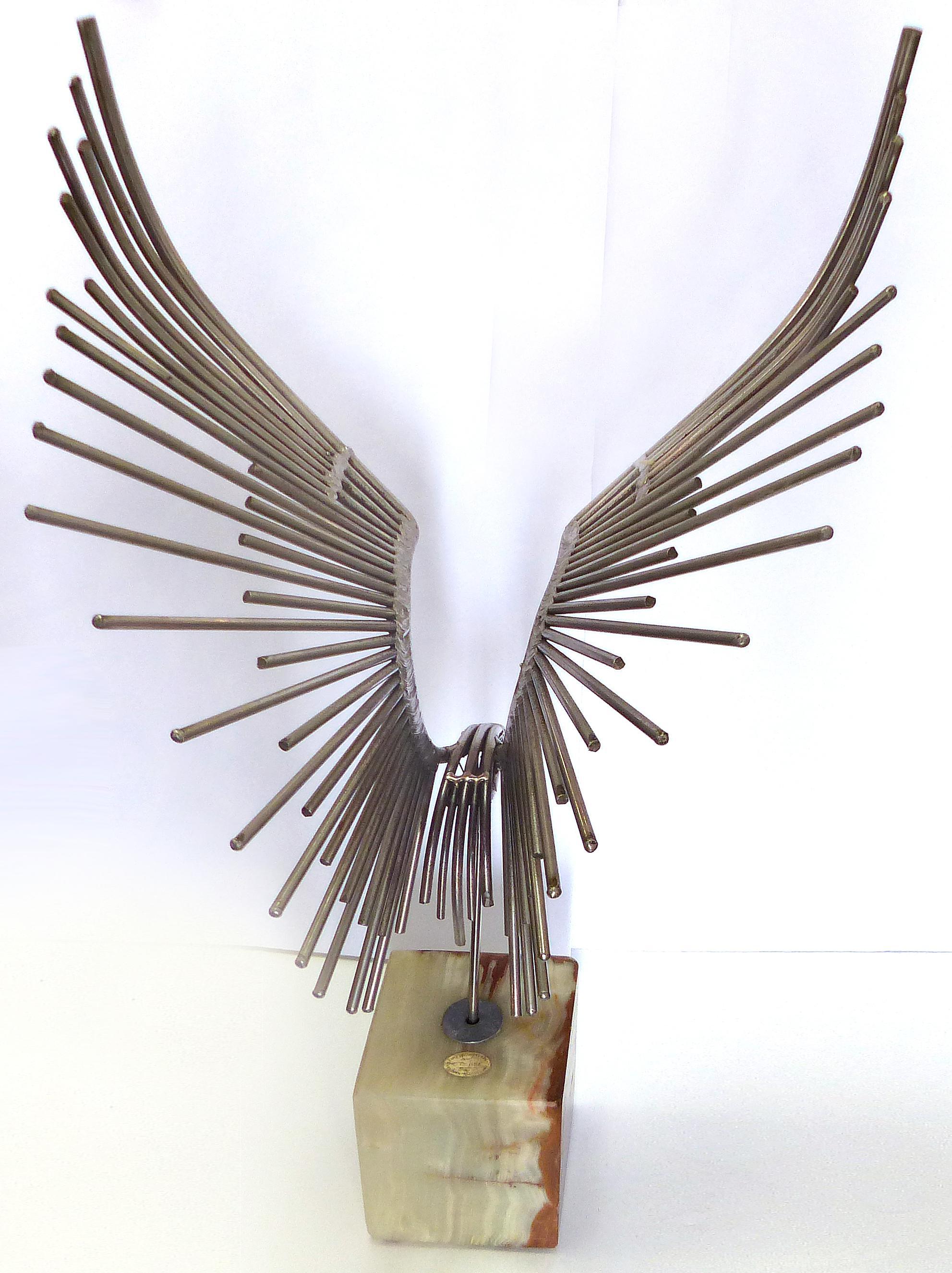 Curtis Jere Chromed Steel Bird Sculpture | Modernism