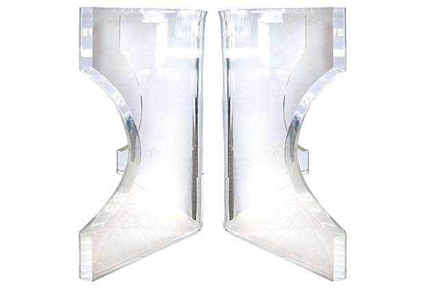 Curved Lucite Table Bases For A Desk, Console Or Dining | Modernism