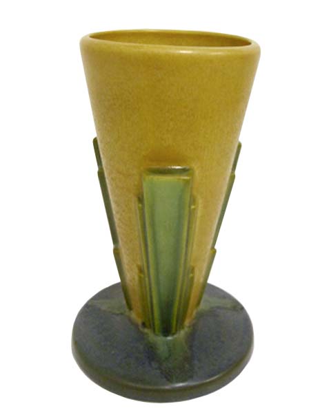 Frank Ferrell Roseville Futura Art Deco Ceramic Vase | Modernism
