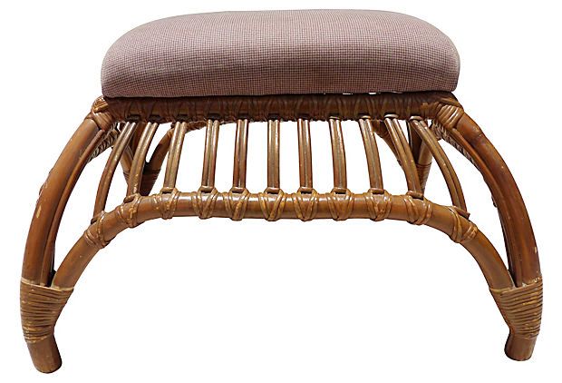 Rattan Chair & Ottoman by Henry Olko for Willow and Reed | Modernism