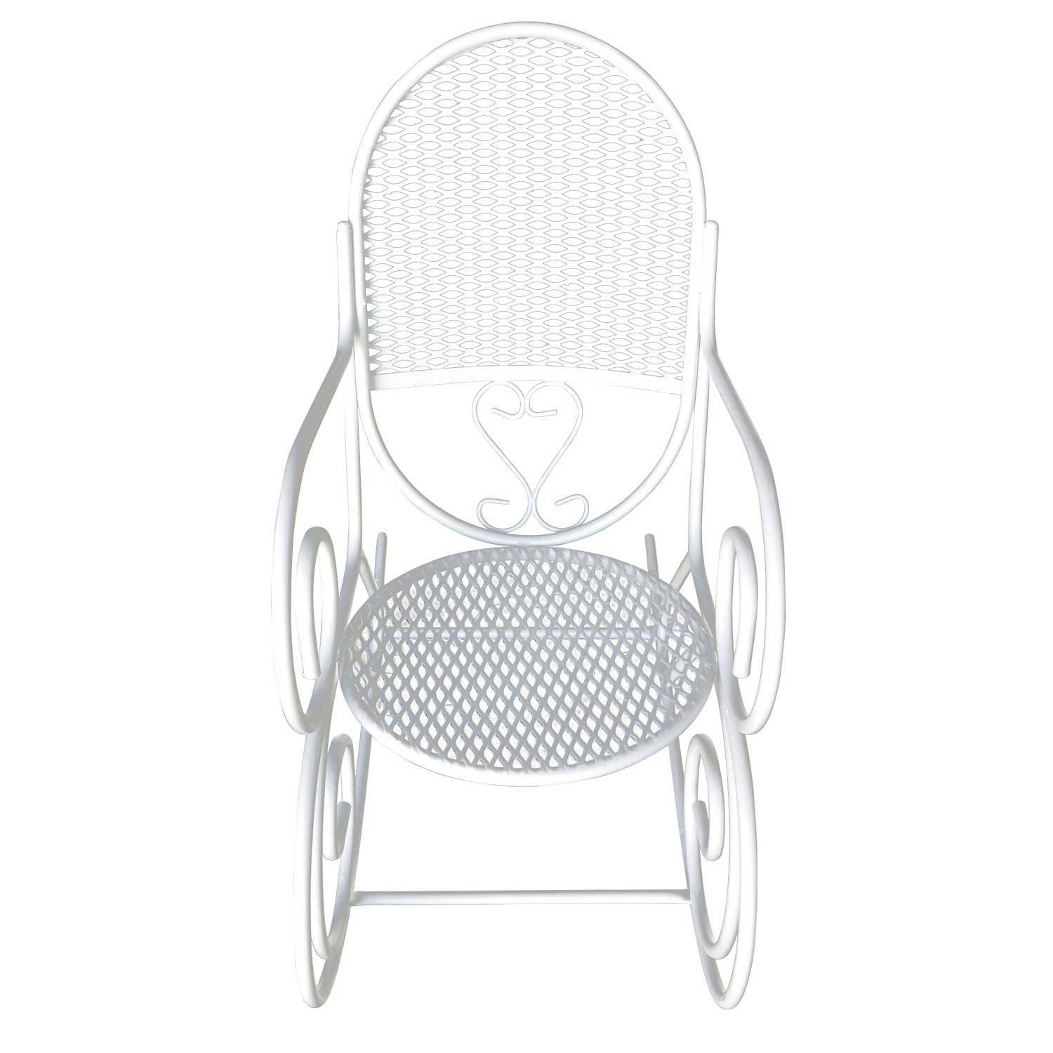 Woodard Company Outdoor Childs Rocker With Scrolling Pattern | Modernism