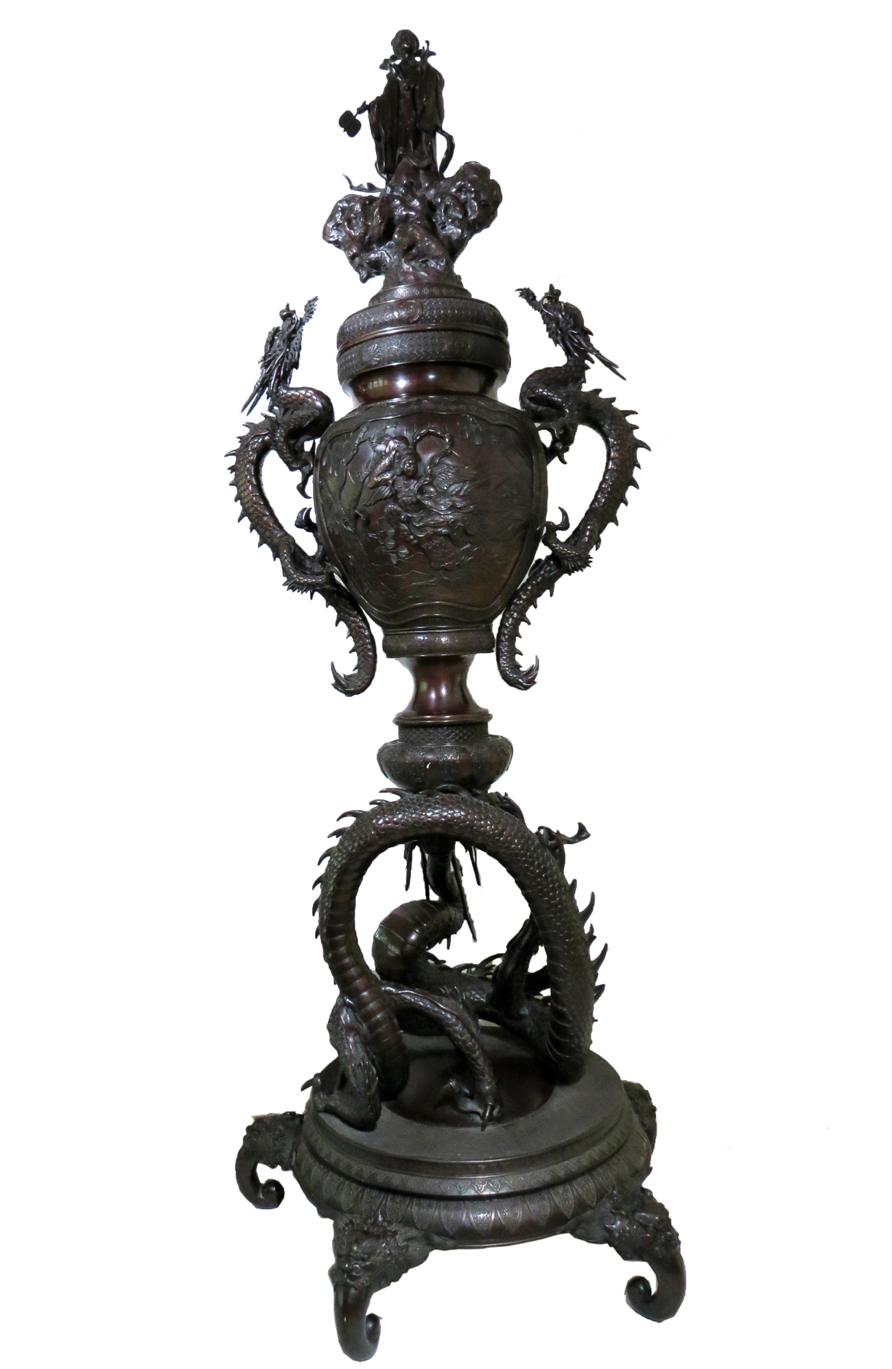 19th Century Huge Massive Bronze Incense Burner | Modernism