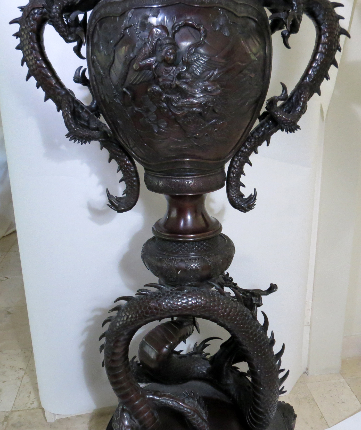 19th Century Huge Massive Bronze Incense Burner | Modernism