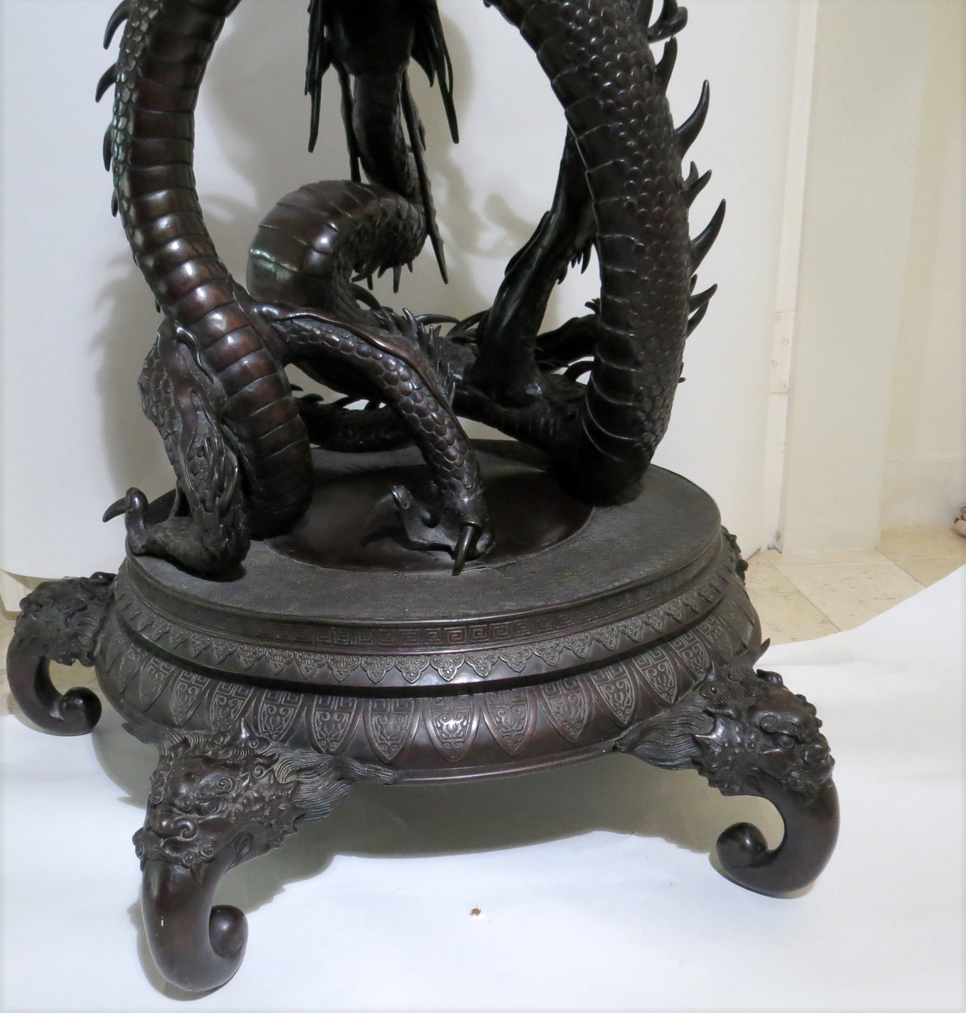 19th Century Huge Massive Bronze Incense Burner | Modernism