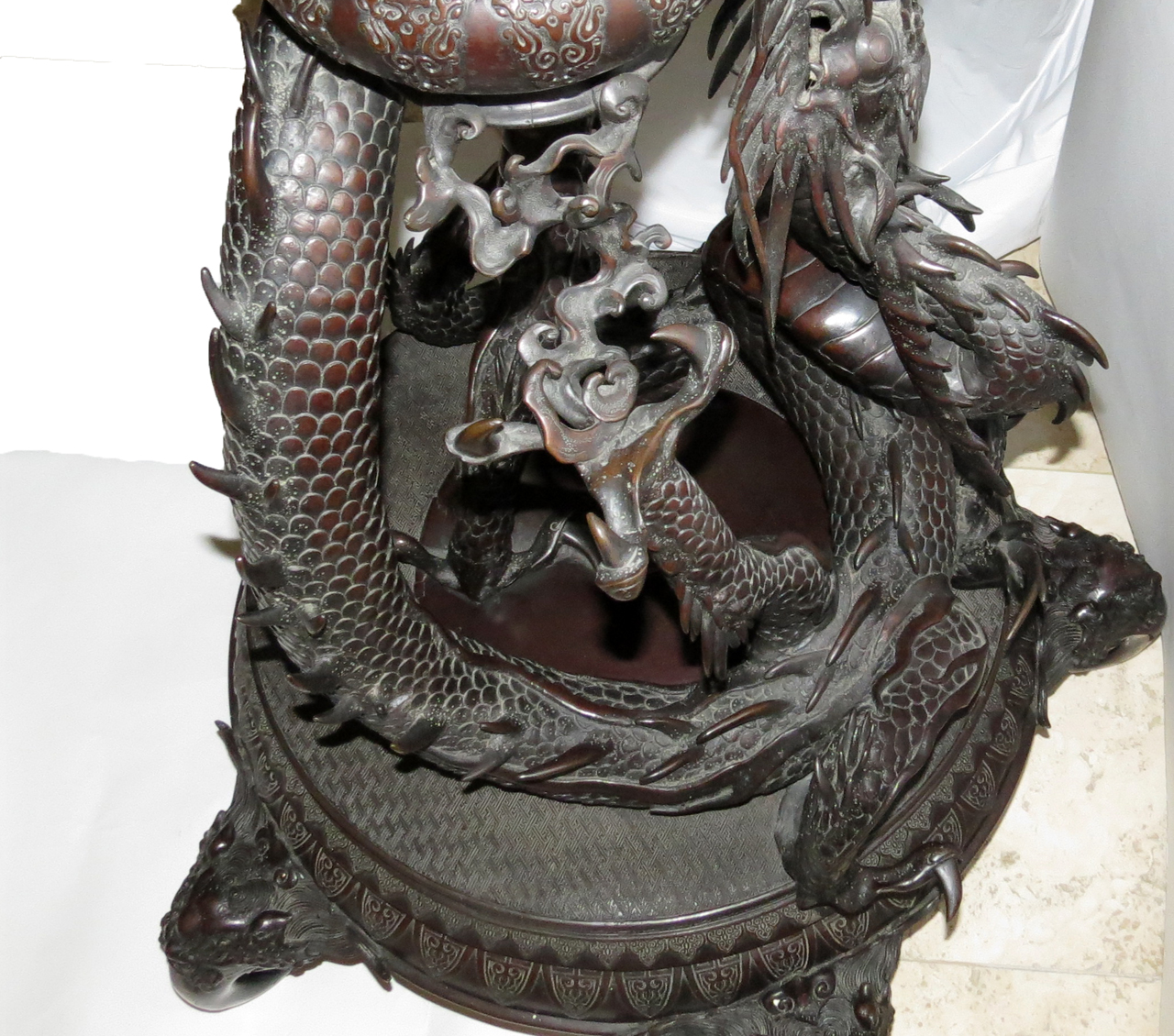 19th Century Huge Massive Bronze Incense Burner | Modernism