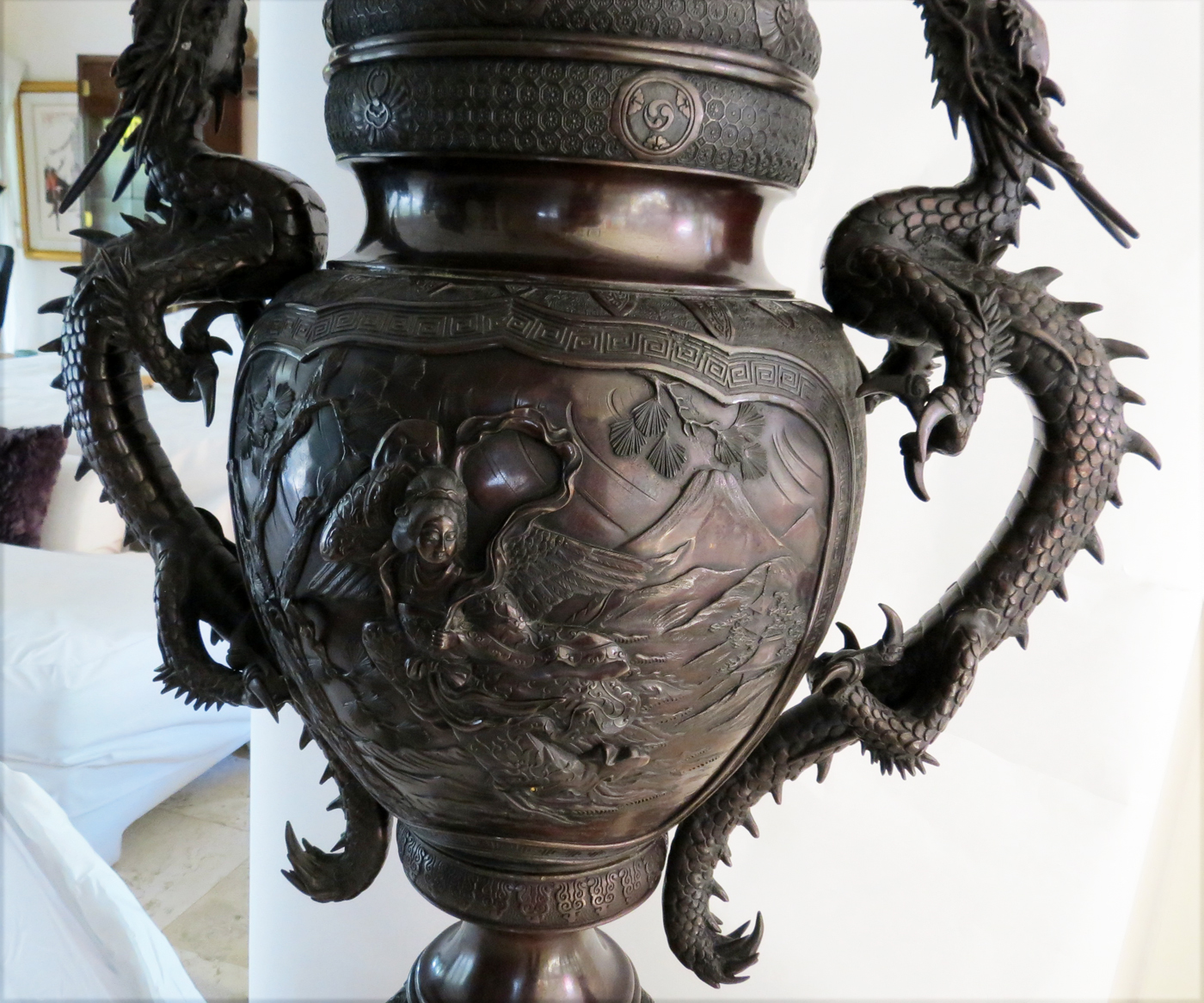 19th Century Huge Massive Bronze Incense Burner | Modernism