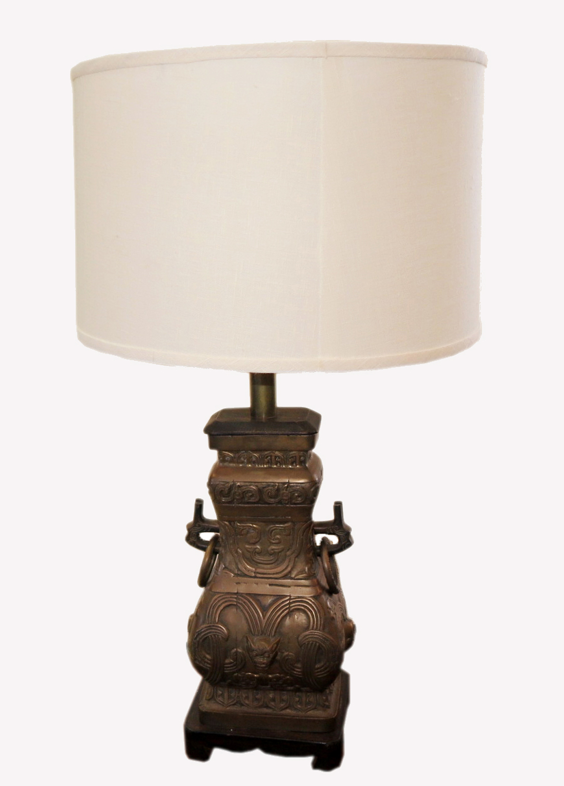 Chic Antique Bronze Table Lamp Over-the-Top | Modernism