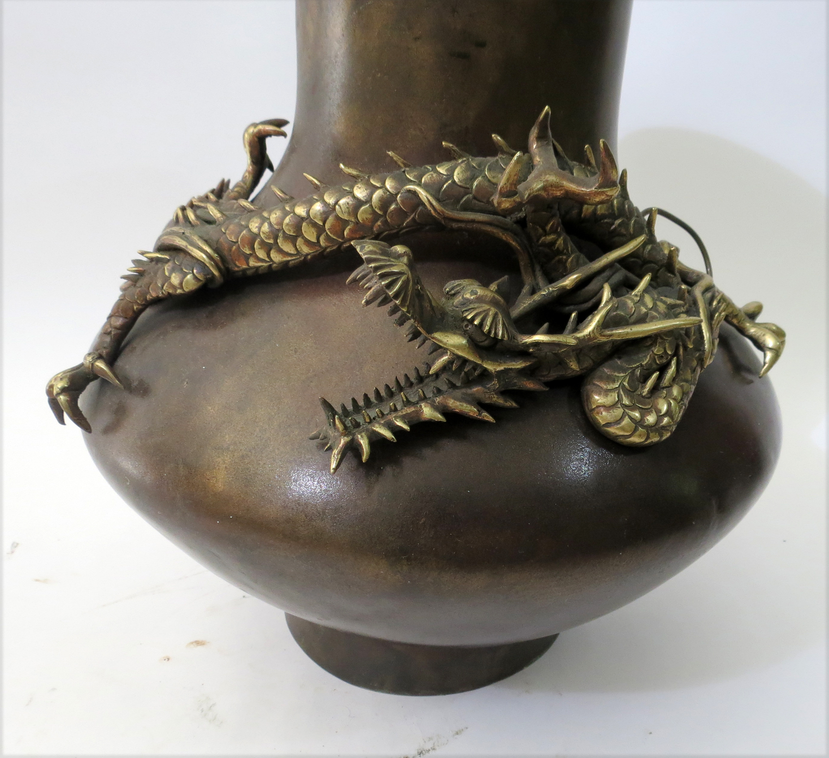 19th Century Japanese Meiji Dragon Vase | Modernism
