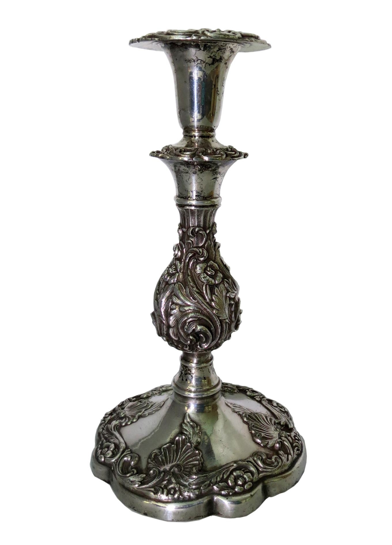 Antique Sterling Silver Candlestick | Modernism