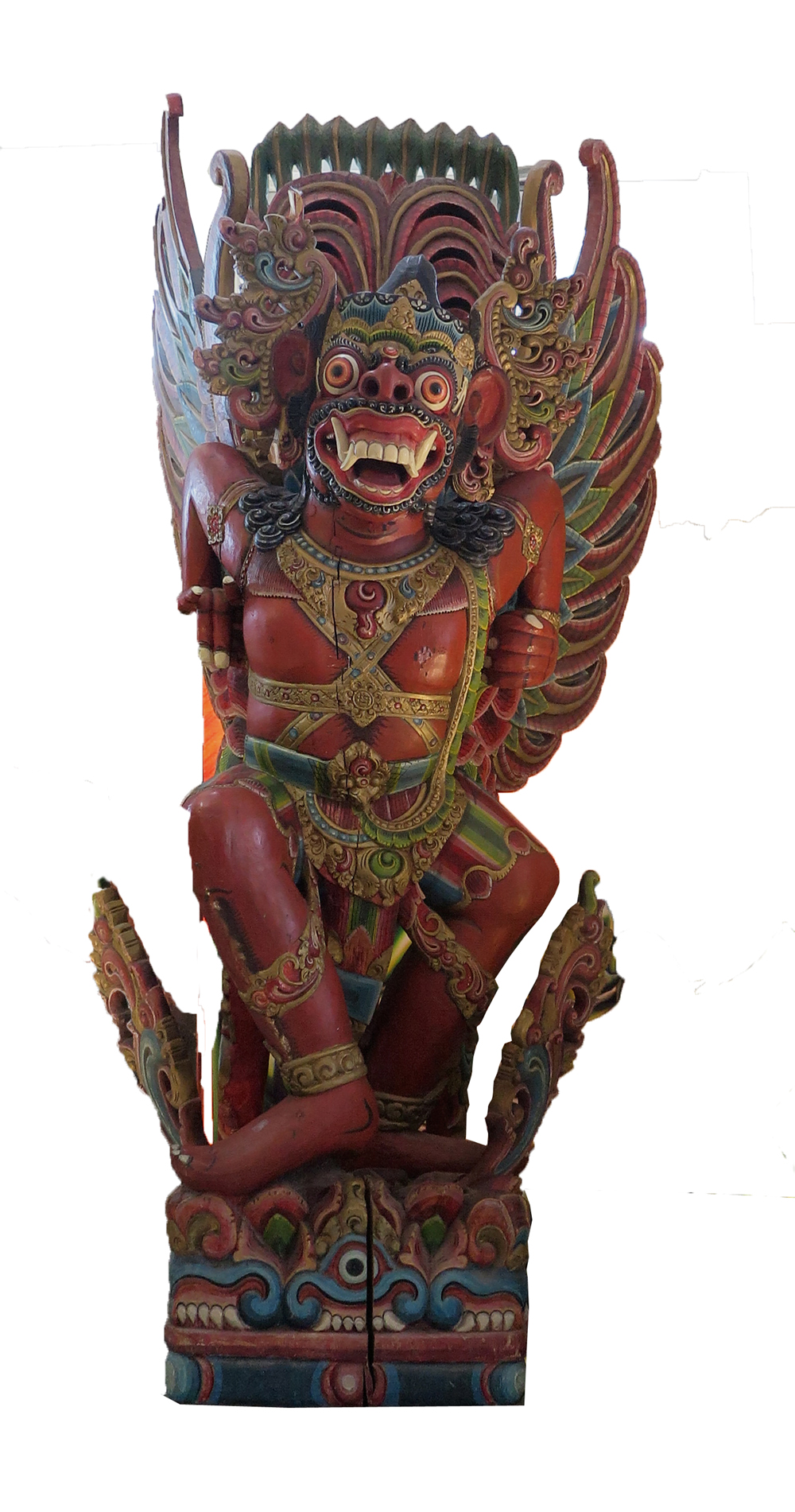 Carved Wooden Garuda 90 in Height | Modernism