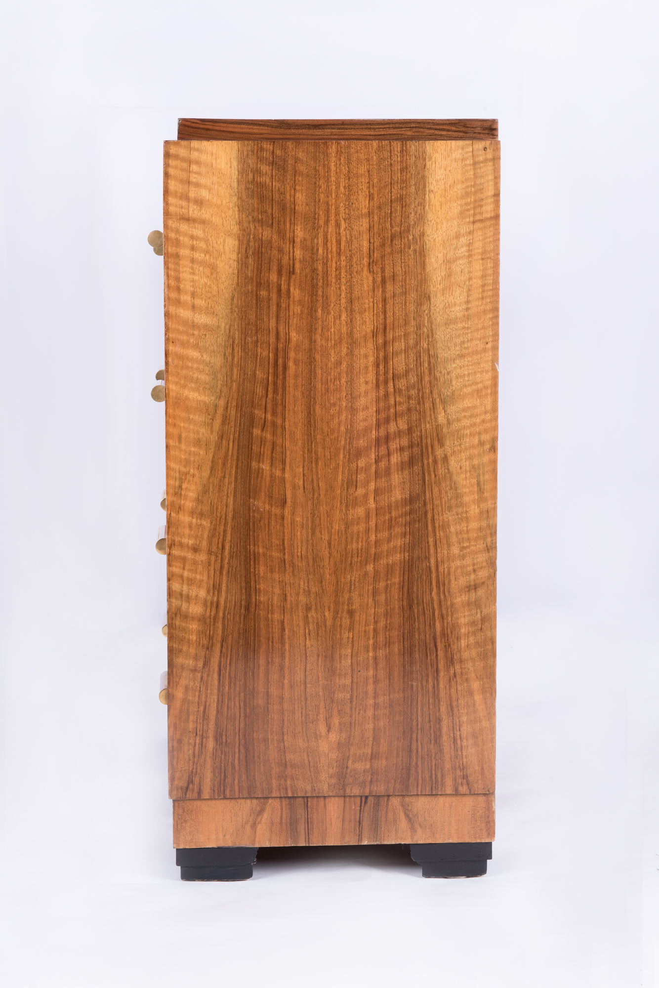 French Art Deco Chest in Bookmatched Walnut Veneers | Modernism