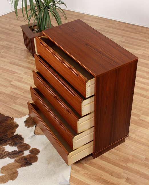 Torring Danish Teak High Boy Dressers - (1) Available | Modernism