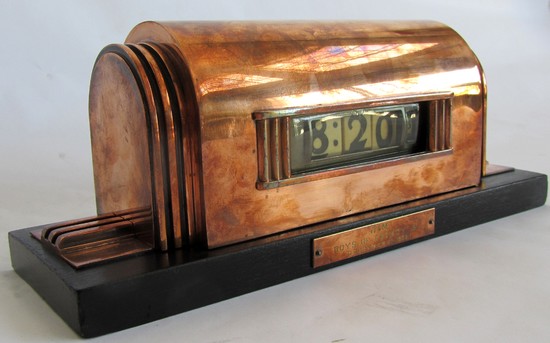 Early Rare American Art Deco Clock Designed by Kem Weber | Modernism