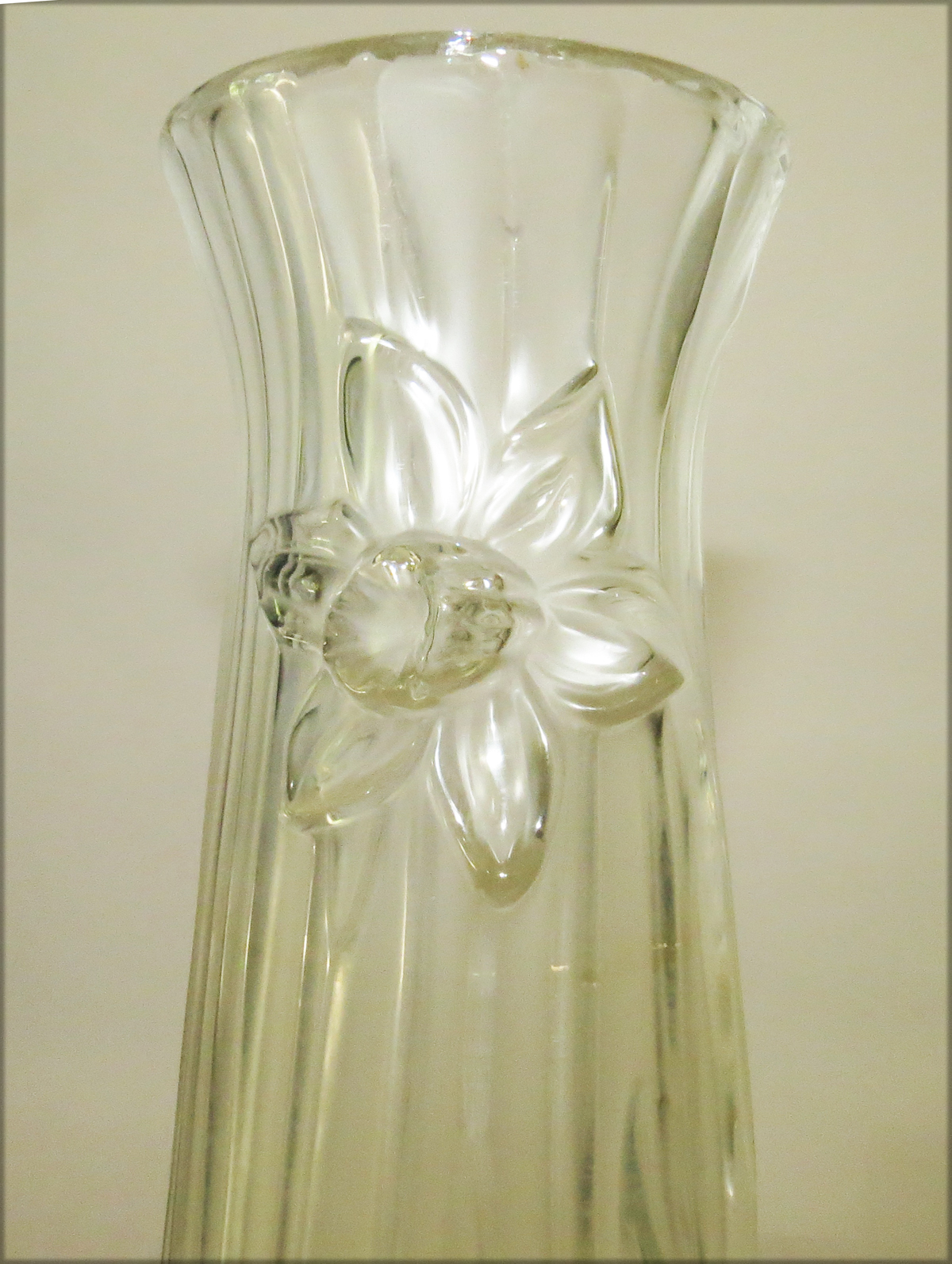 Lalique Crystal Daffodil Vase | Modernism