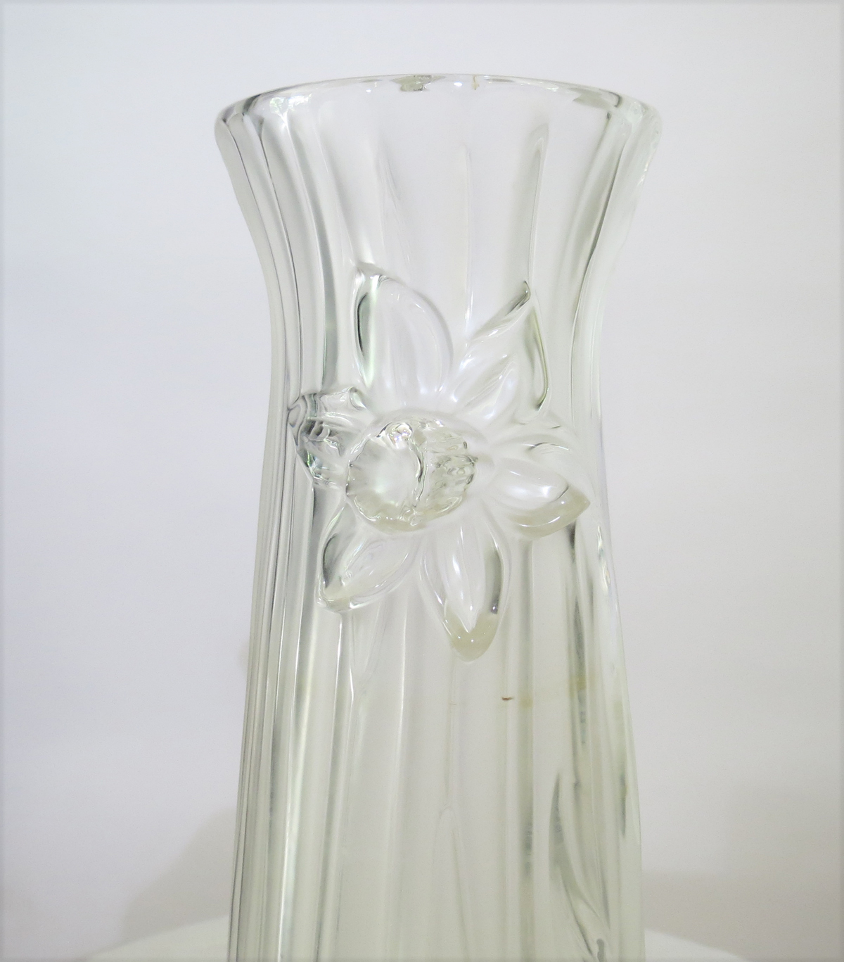 Lalique Crystal Daffodil Vase | Modernism
