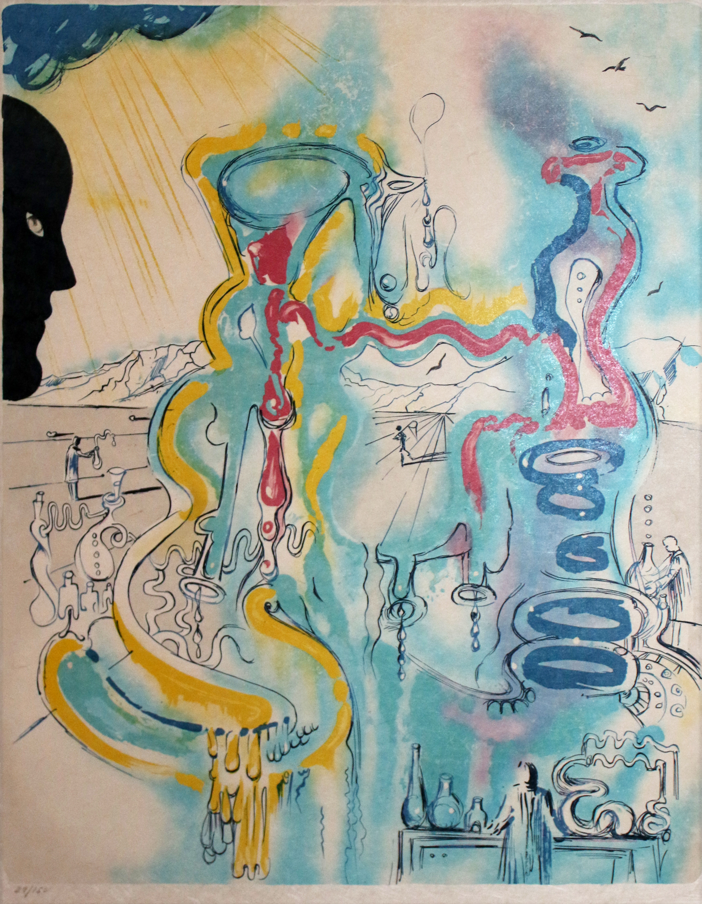The Mysteres of the Alchemist, After Dali Lithograph | Modernism