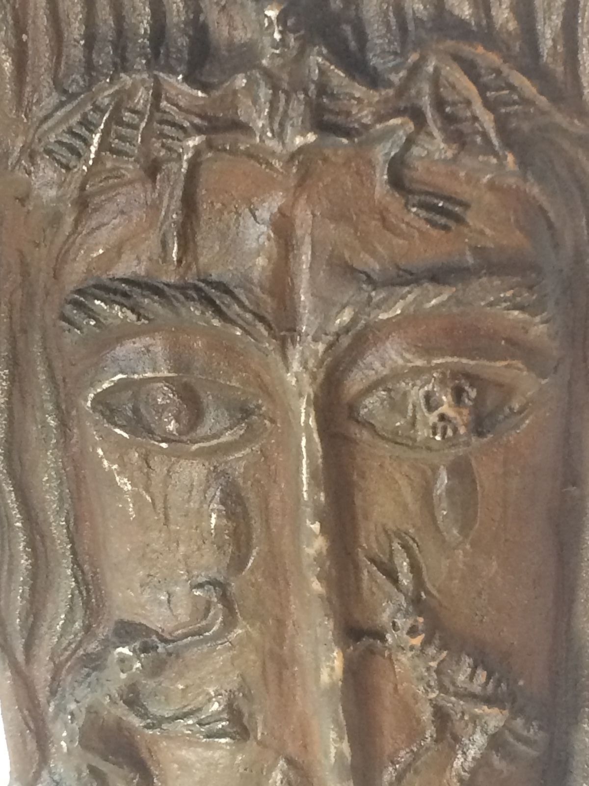 Maria Alquilar Bronze Sculpture Pandora Mask | Modernism