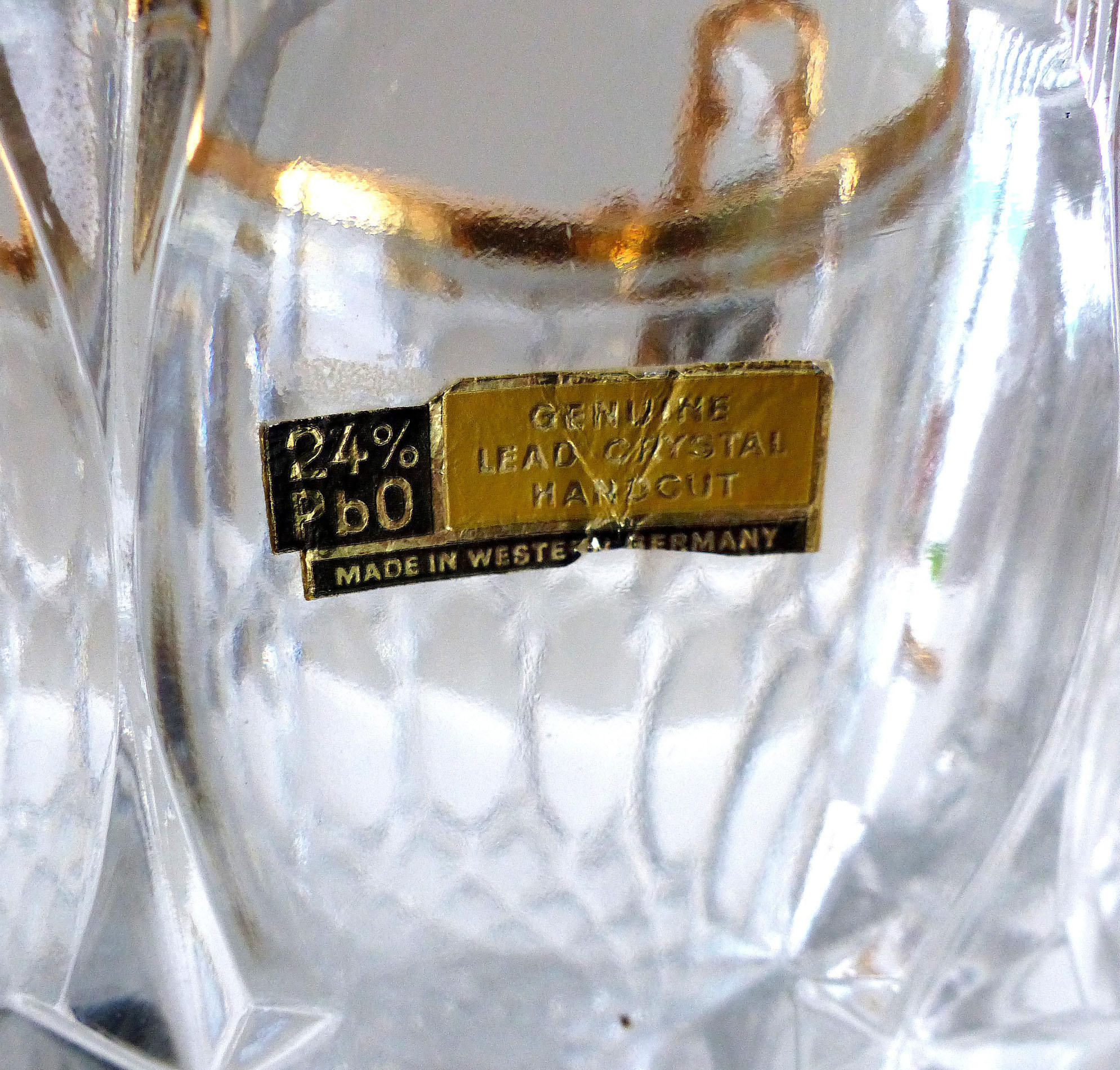 Western Germany Lead Crystal Champagne Ice Bucket | Modernism