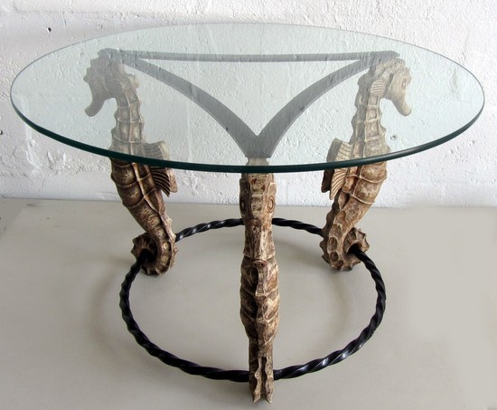 American Art Deco Seahorse Coffee Or Occasional Table | Modernism