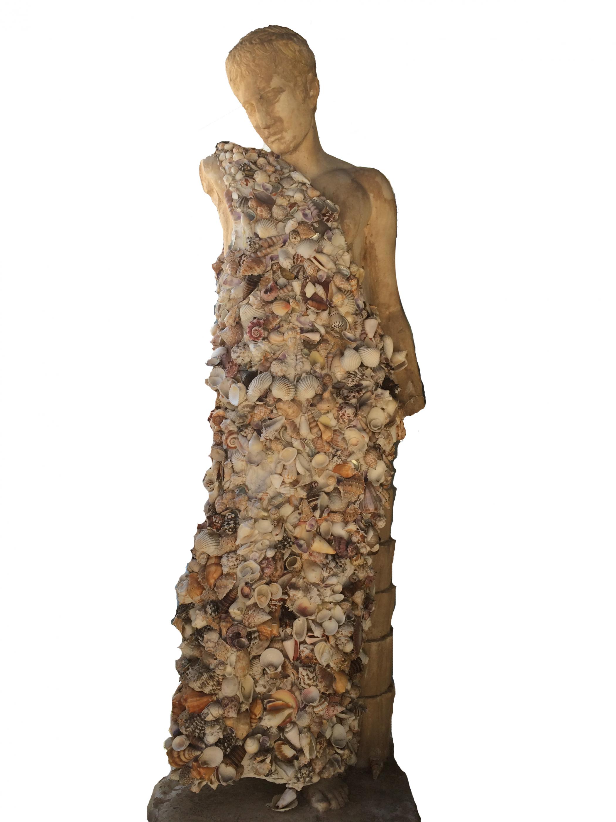 Cast Stone Statue With Sea Shells | Modernism