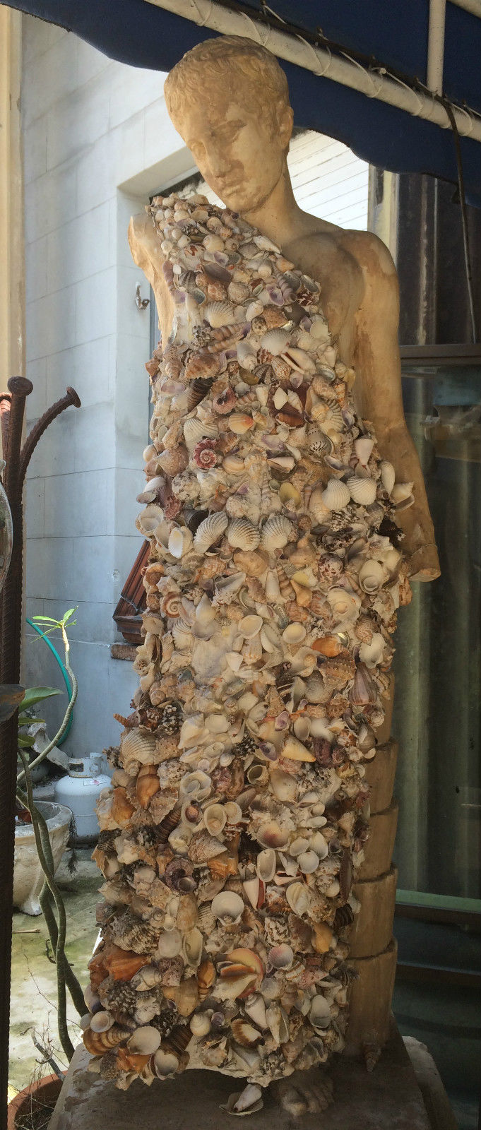 Cast Stone Statue With Sea Shells | Modernism