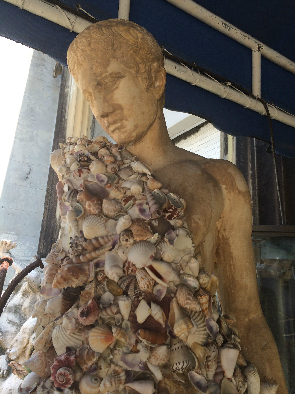 Cast Stone Statue With Sea Shells | Modernism