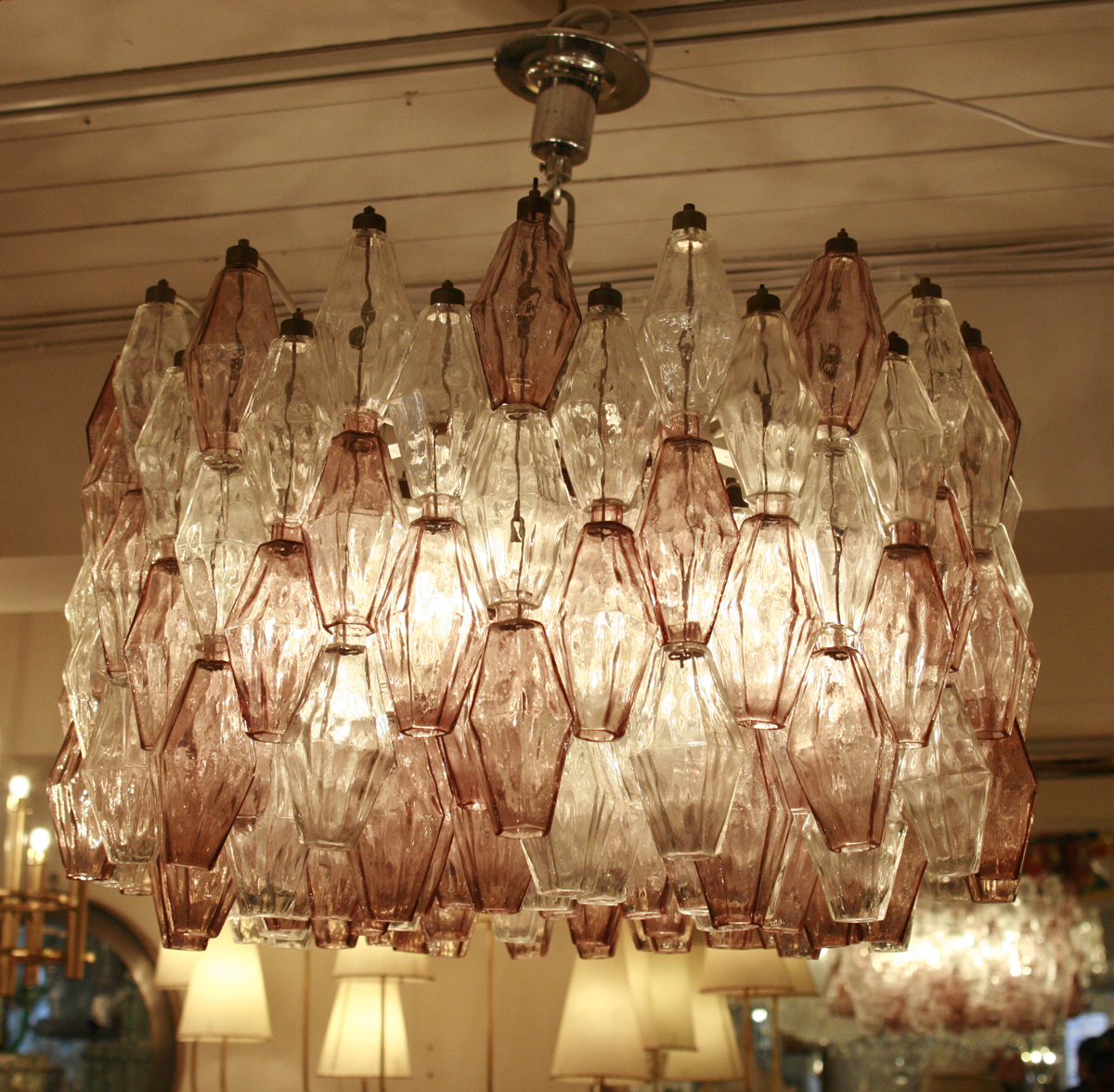 Vintage Venini Poliedri Ceiling Light | Modernism